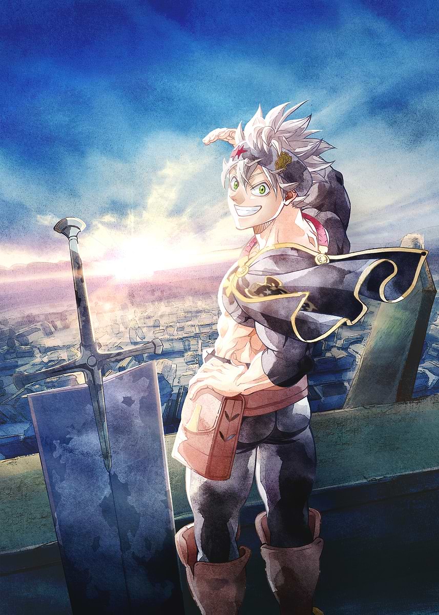 'Black Clover: Asta’s Morning Resolve' Poster, picture, metal print ...