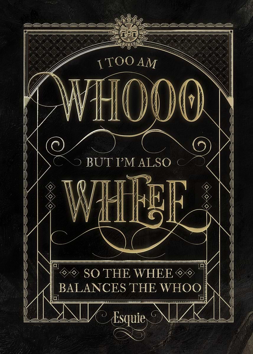 'Whooo & Wheee' Poster, picture, metal print, paint by Clair Obscur ...
