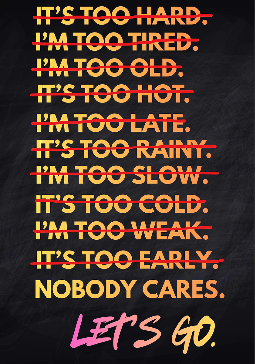 'Motivational Text Art' Poster, picture, metal print, paint by Vivid ...