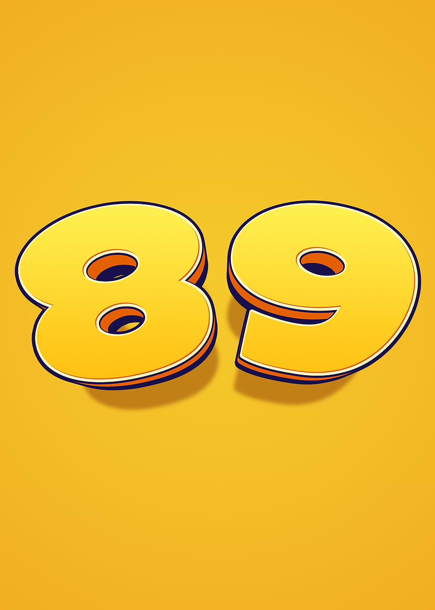 'Number 89' Poster, picture, metal print, paint by hiken three | Displate