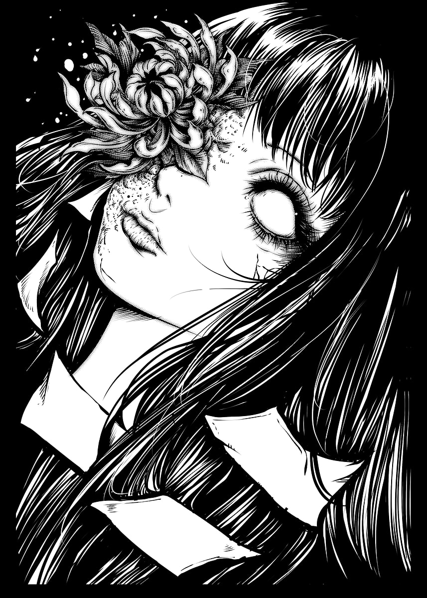 'Gekiga Girl' Poster, picture, metal print, paint by Ghostroke | Displate