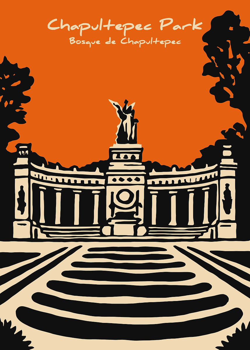 'Chapultepec Park Monument Poster' Poster, picture, metal print, paint ...