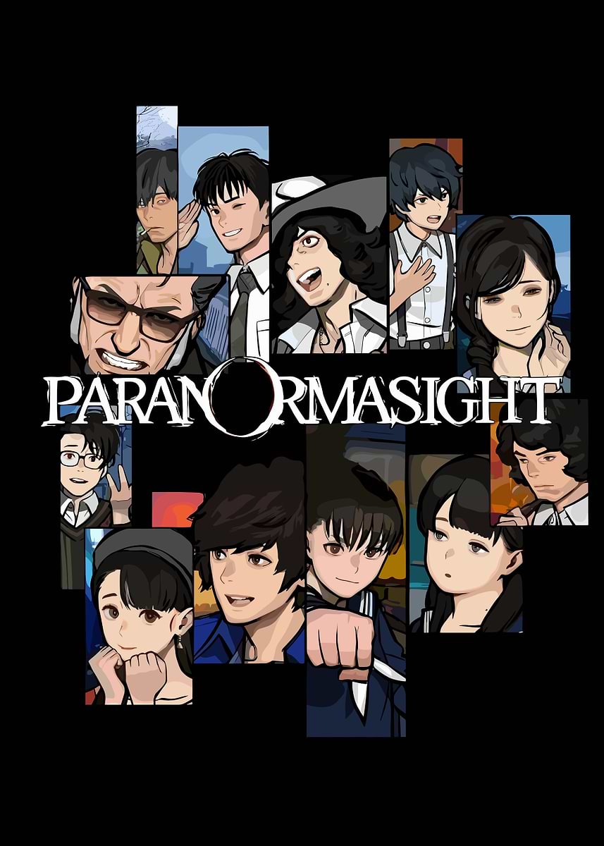 'Paranormasight Game Characters Collage' Poster, picture, metal print ...