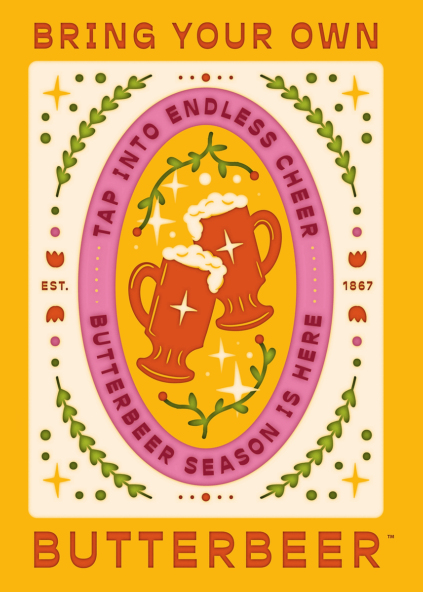 'Butterbeer Season is Here' Poster, picture, metal print, paint by ...