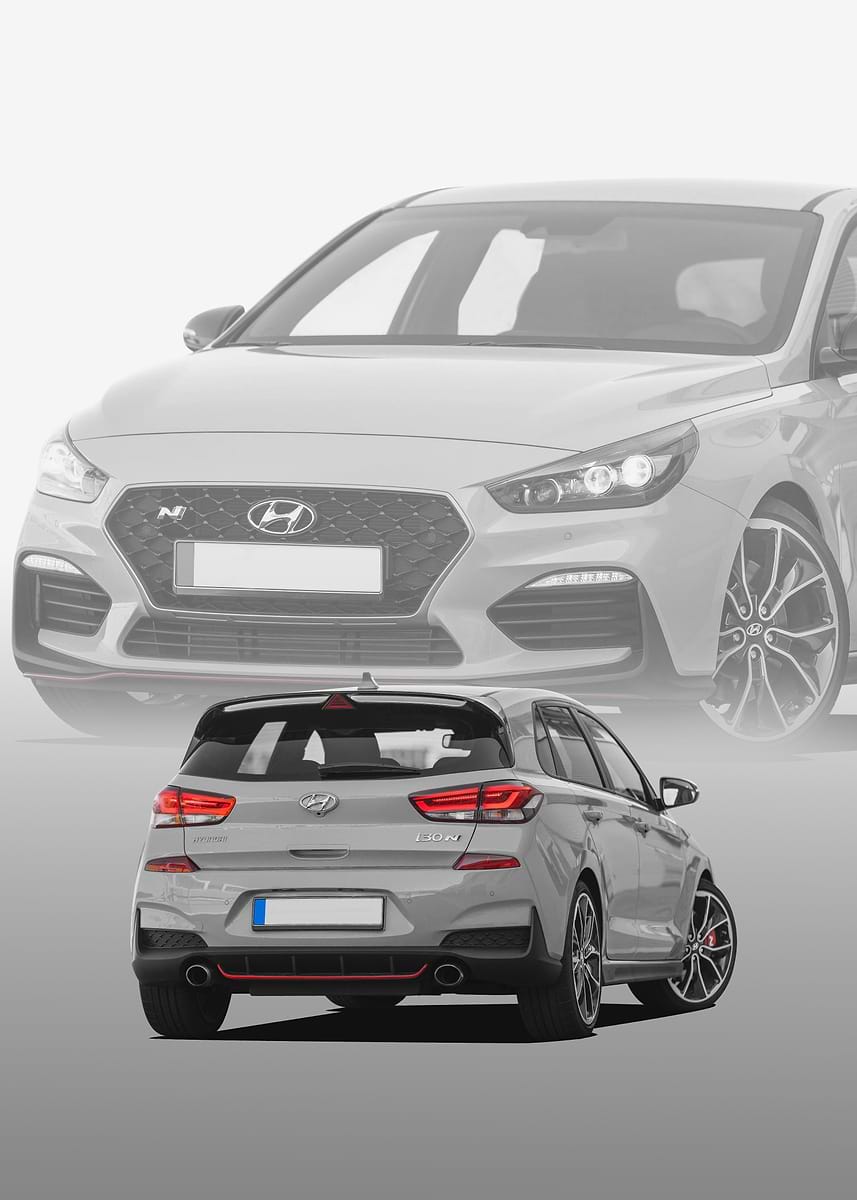 'Hyundai i30 N' Poster, picture, metal print, paint by razofxeniel ...