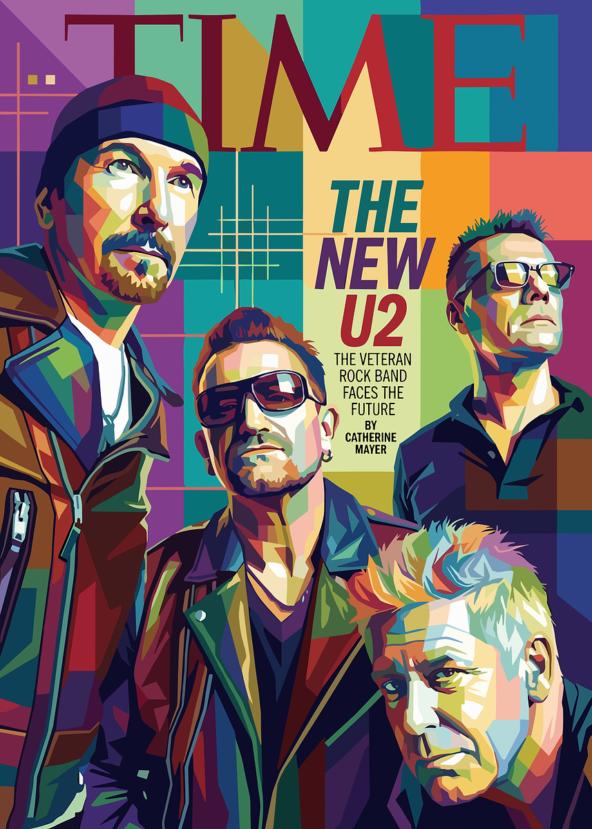 'U2 Pop Art Cover' Poster, picture, metal print, paint by Music ...