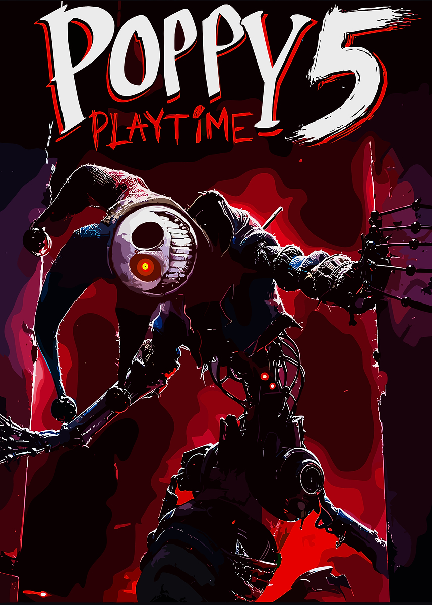 'Poppy Playtime 5 Jester Character Art' Poster, picture, metal print ...
