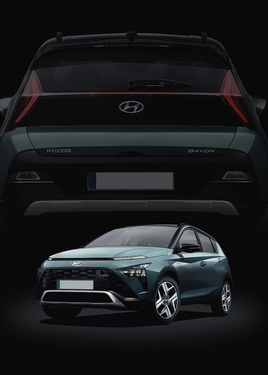 'Hyundai Bayon ' Poster, picture, metal print, paint by capture art ...