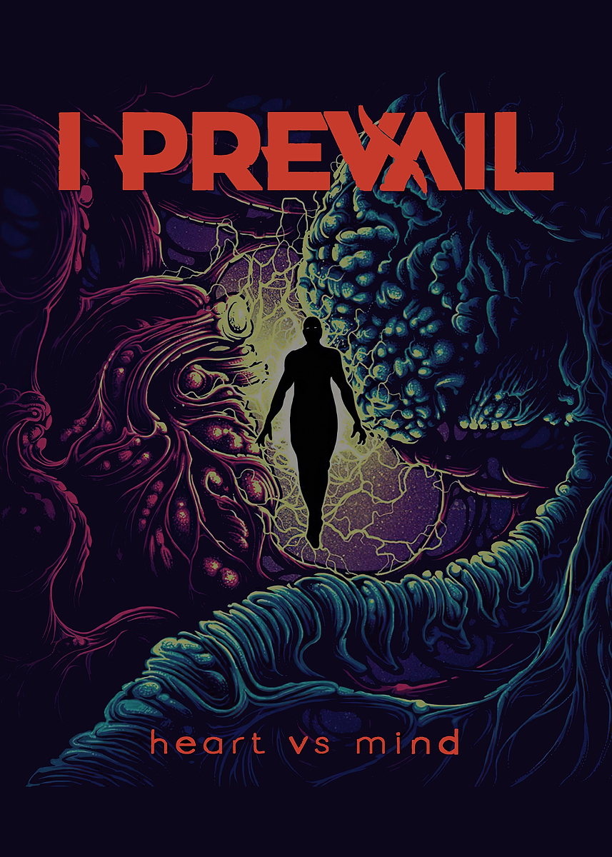 'I Prevail Heart vs Mind Album Art' Poster, picture, metal print, paint ...