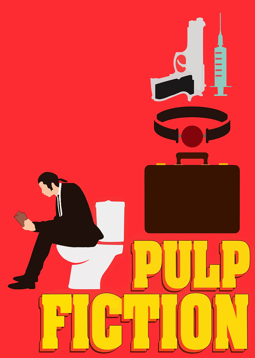 'Pulp Fiction Movie Poster' Poster, picture, metal print, paint by ...