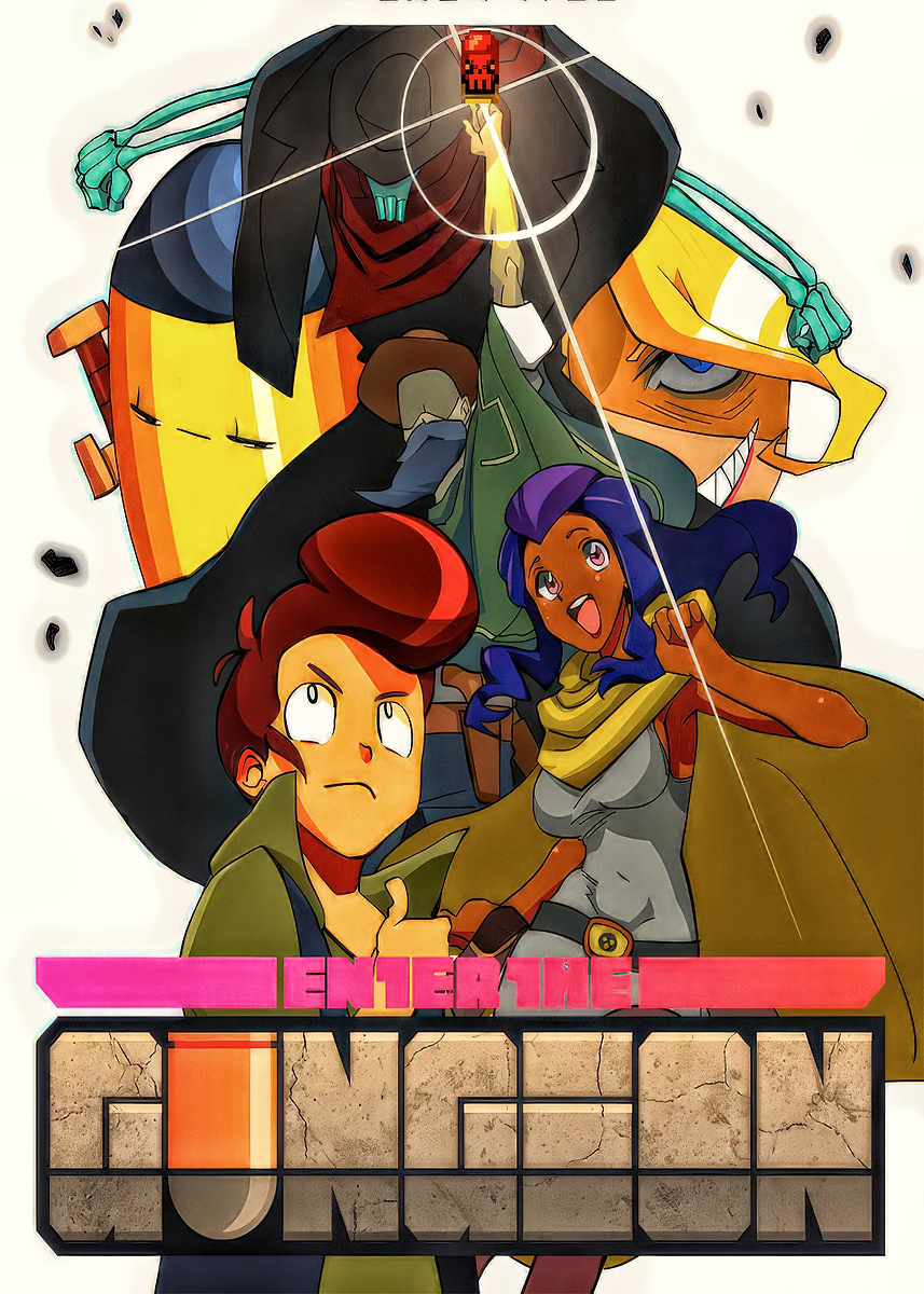 'Enter the Gungeon Poster' Poster, picture, metal print, paint by Merah ...