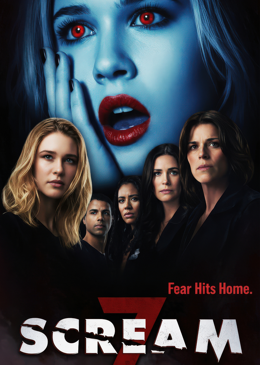 'Scream 7 Movie Poster' Poster, picture, metal print, paint by ...