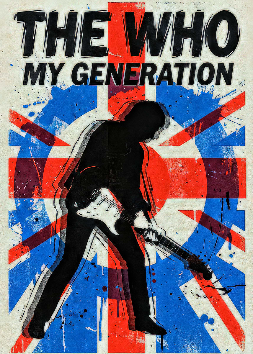 'The Who My Generation Poster' Poster, picture, metal print, paint by 7 ...