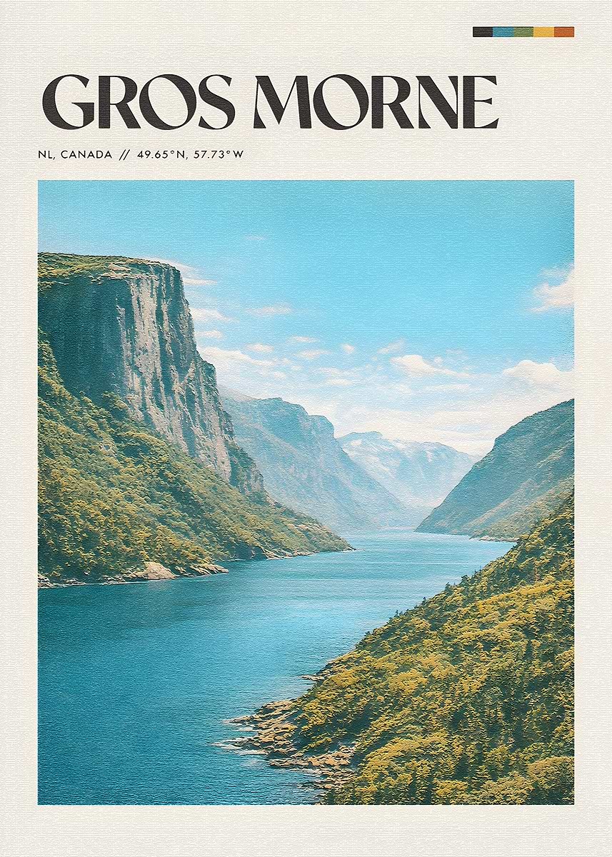'Gros Morne National Park Poster' Poster, picture, metal print, paint ...