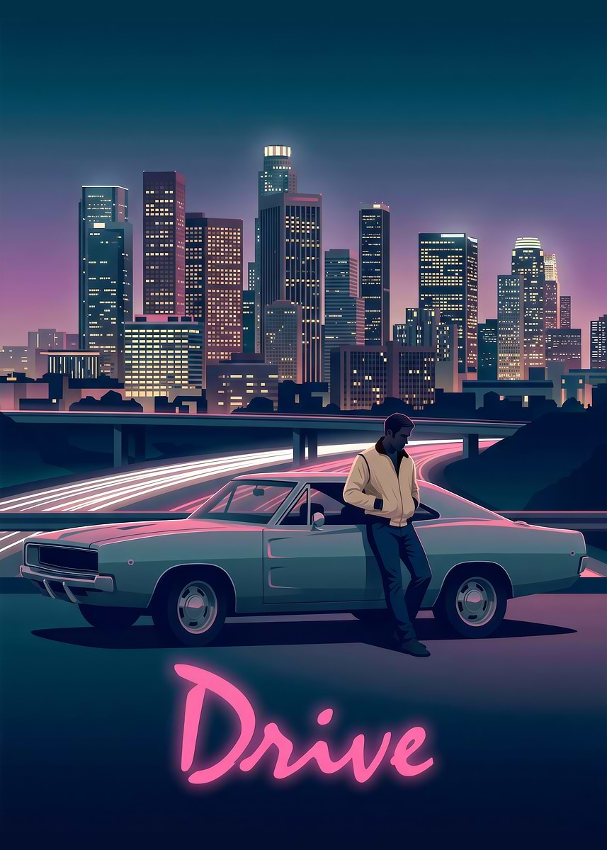 'Drive Movie Poster' Poster, picture, metal print, paint by Quotescape ...