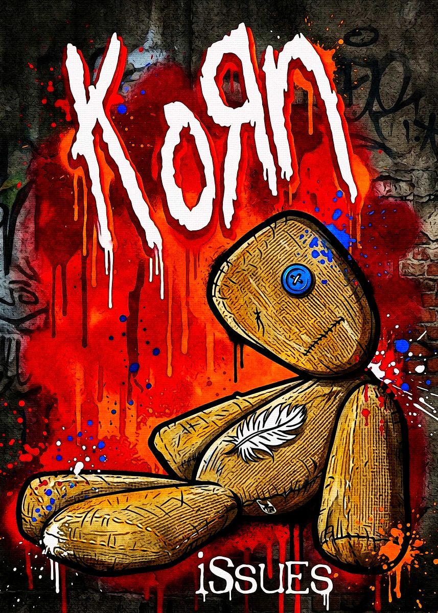 'Korn Issues Album Art' Poster, picture, metal print, paint by MK art ...