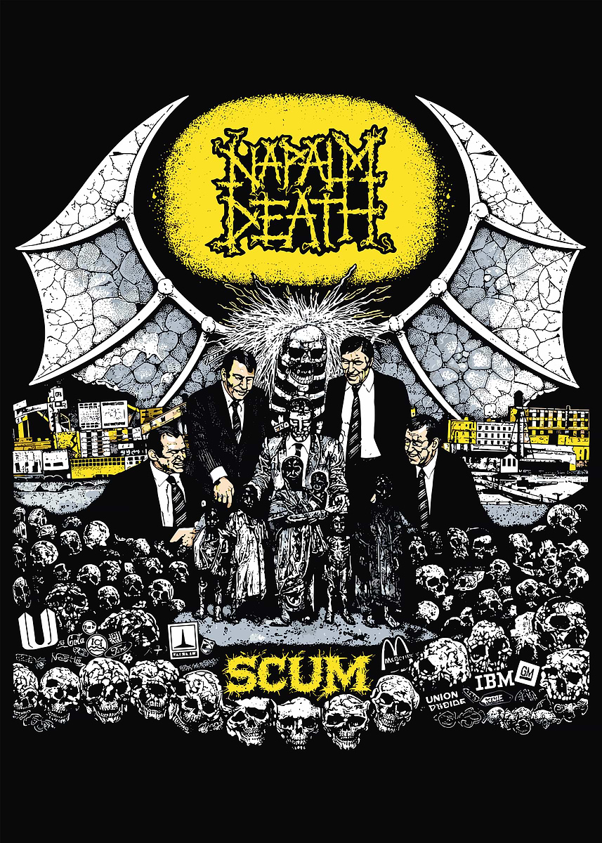 'Scum 1987 Grind' Poster, picture, metal print, paint by SkarLite ...