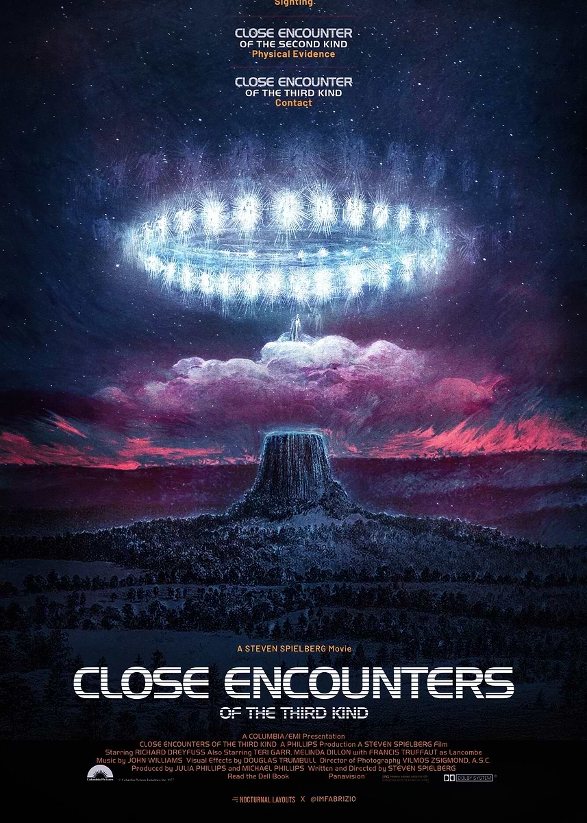 'Close Encounters of the Third Kind - Movie Poster' Poster, picture ...