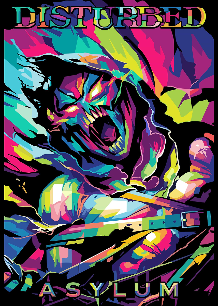 'Disturbed Asylum Pop Art' Poster, picture, metal print, paint by Hope ...