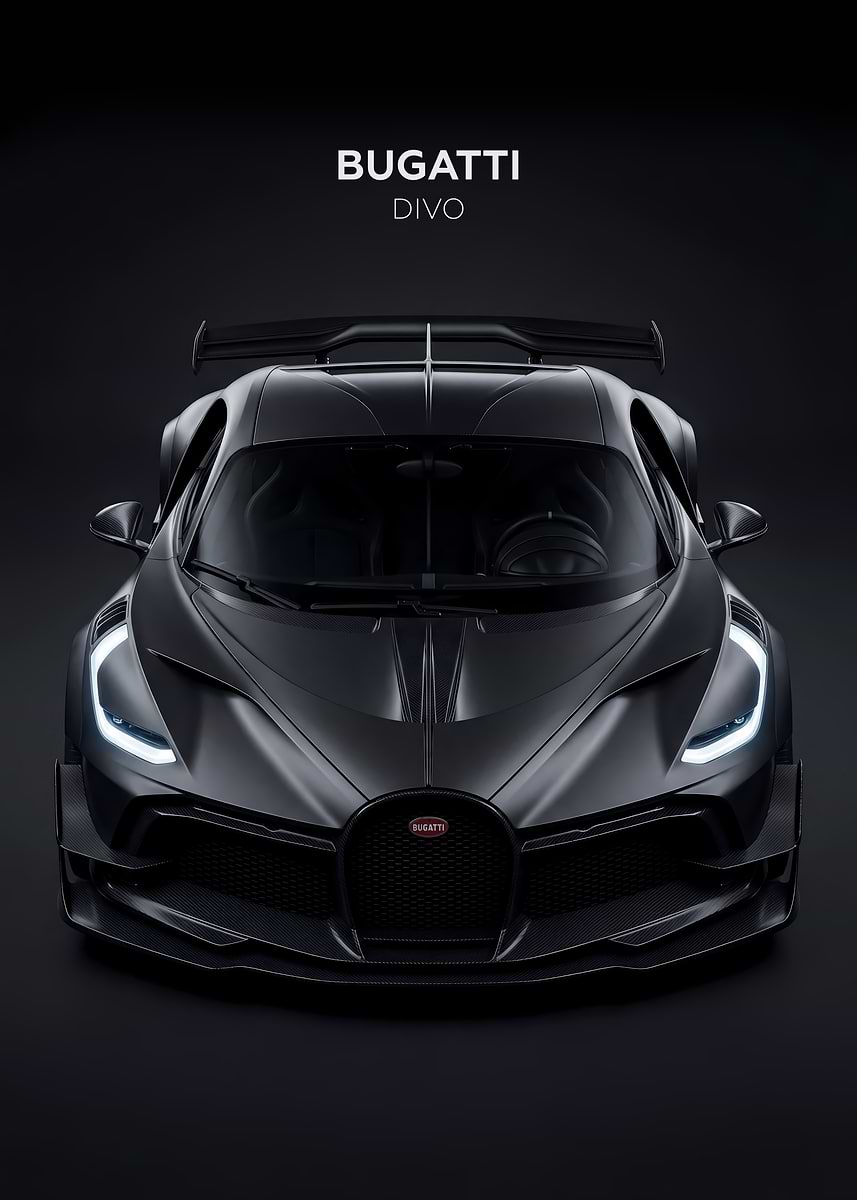 'Bugatti Divo Car' Poster, picture, metal print, paint by Illust Artz ...