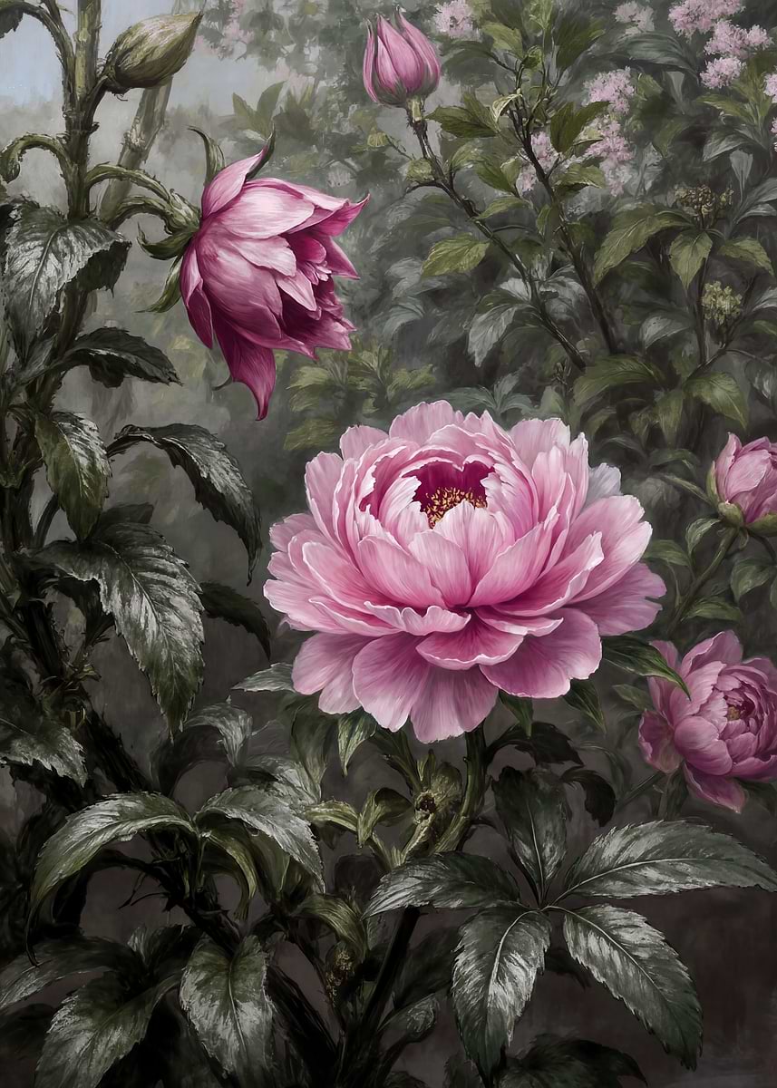 'Rose Buds' Poster, picture, metal print, paint by Duty Bound ...