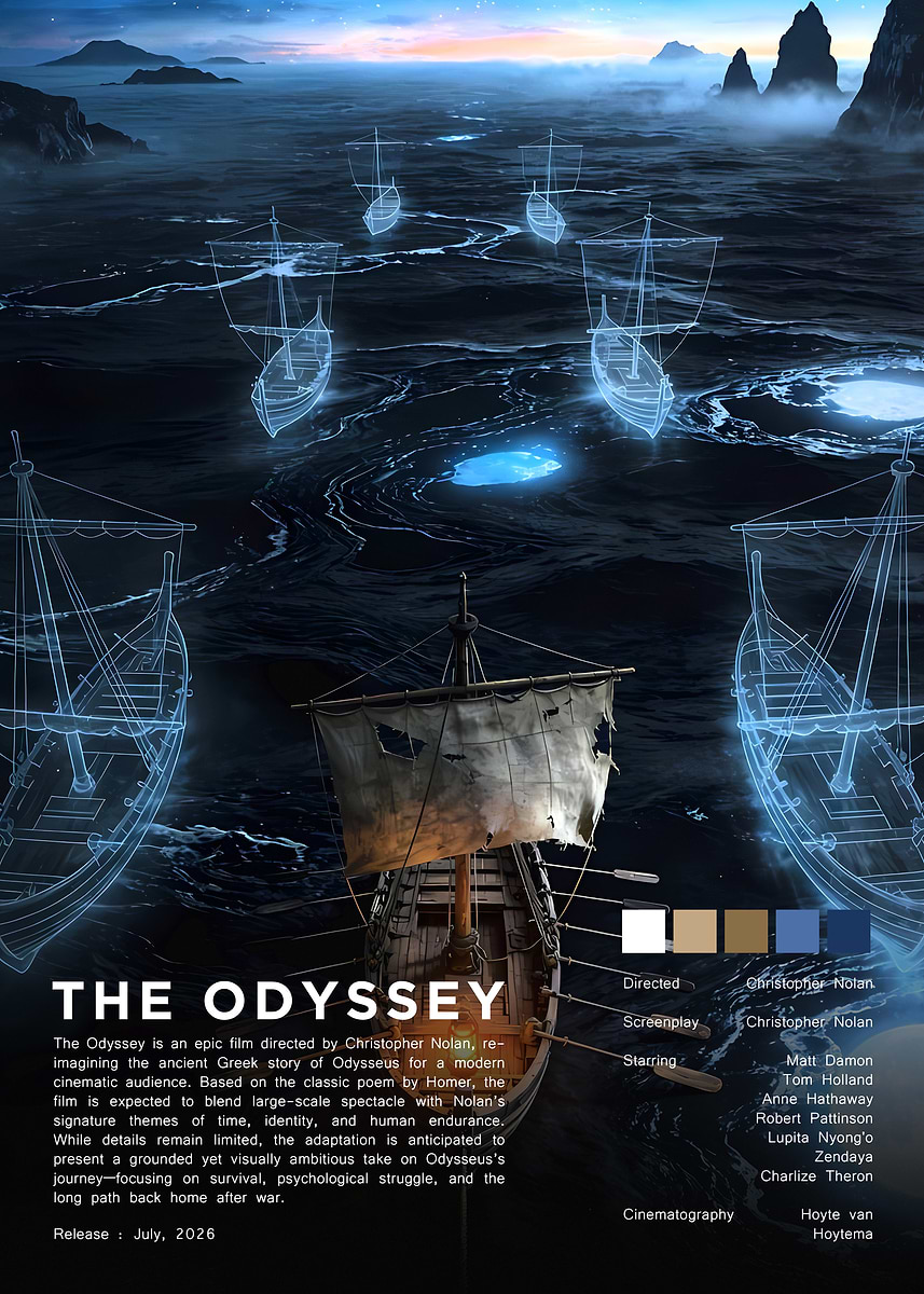 'The Odyssey Movie Poster' Poster, picture, metal print, paint by Hope ...