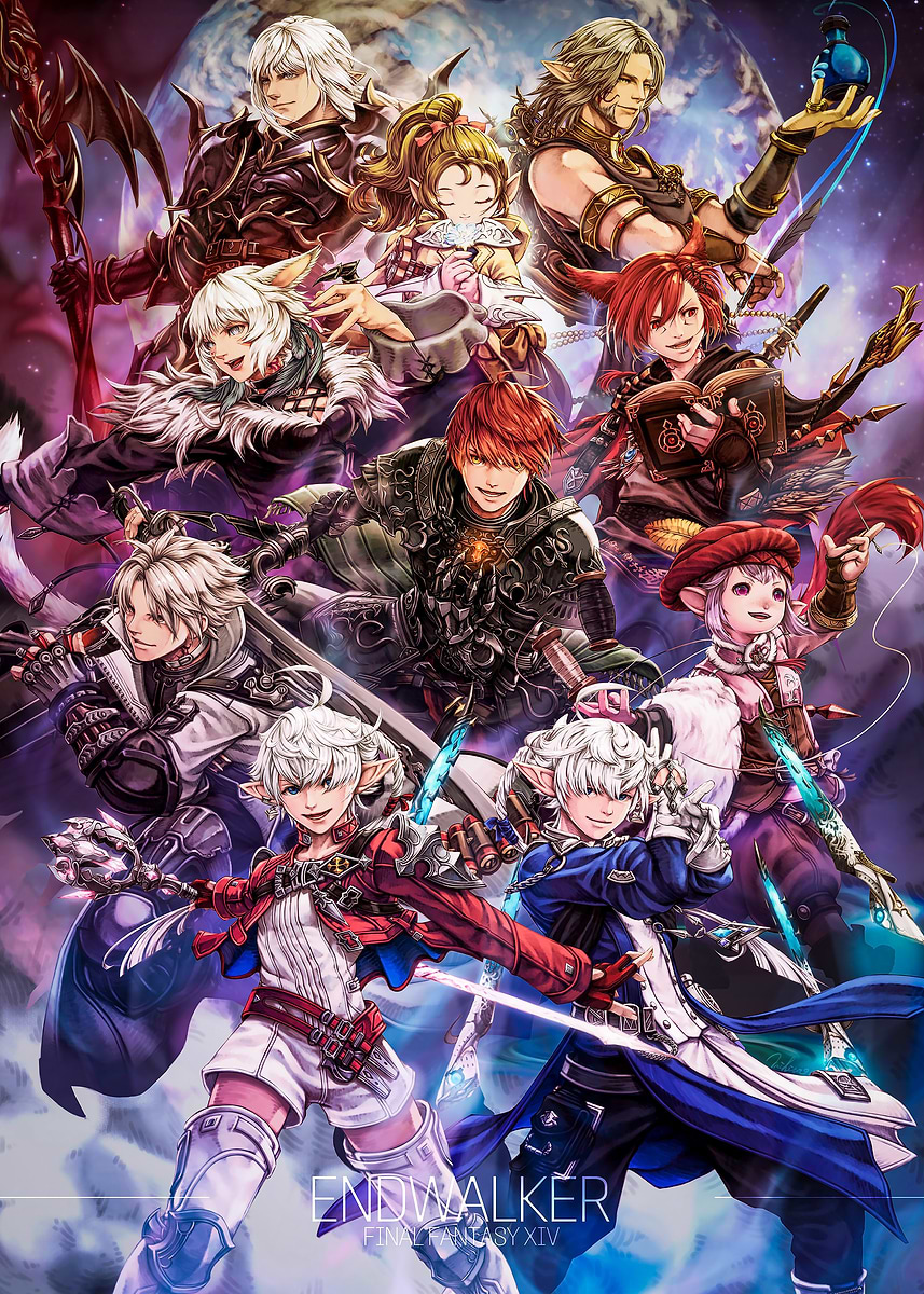 'Final Fantasy XIV Endwalker Poster' Poster, picture, metal print ...