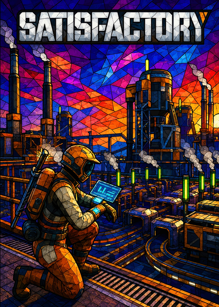 'Satisfactory Game Art' Poster, picture, metal print, paint by LuckyAF ...