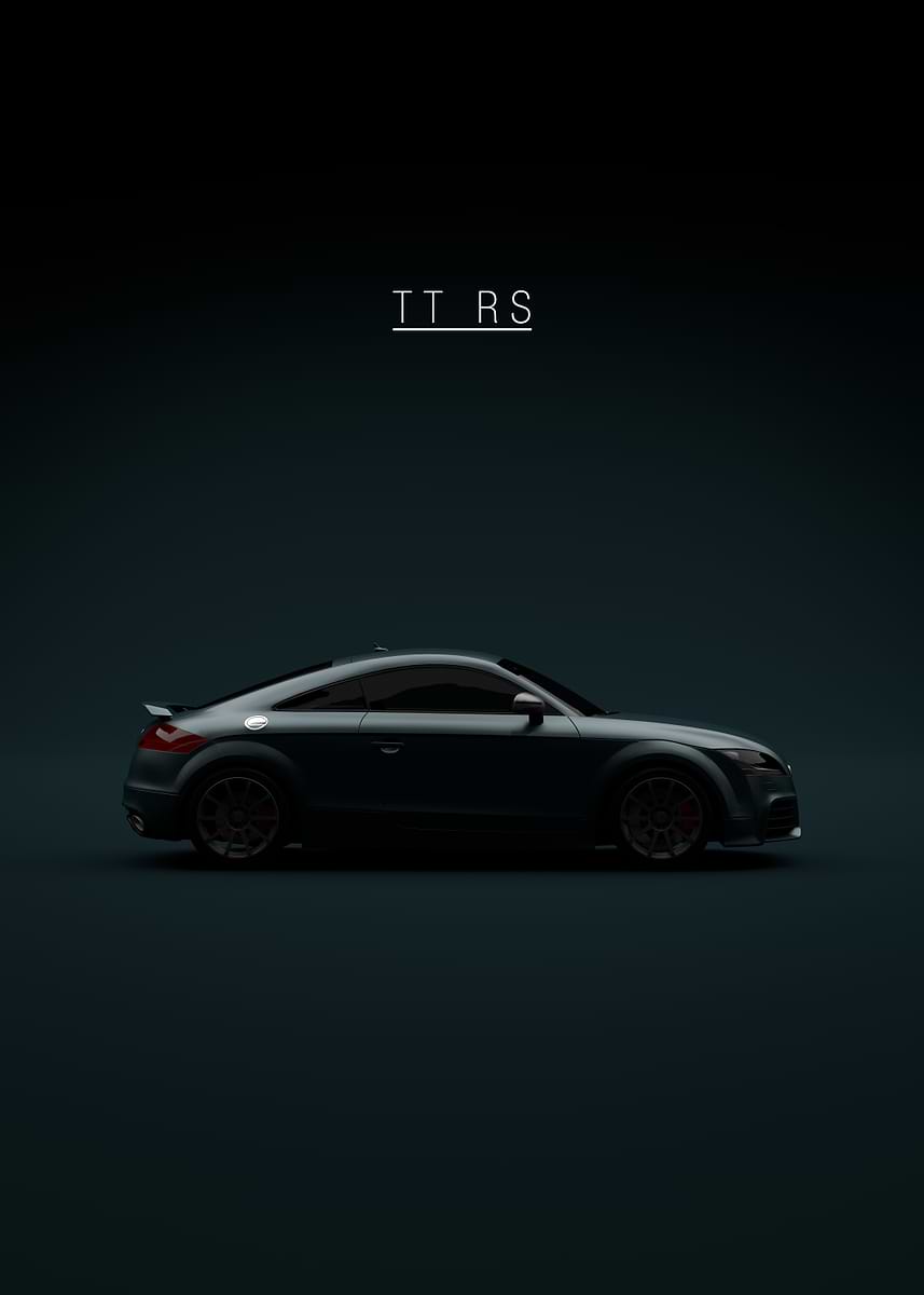 'Audi TT RS Side Profile' Poster, picture, metal print, paint by 21 MXM ...