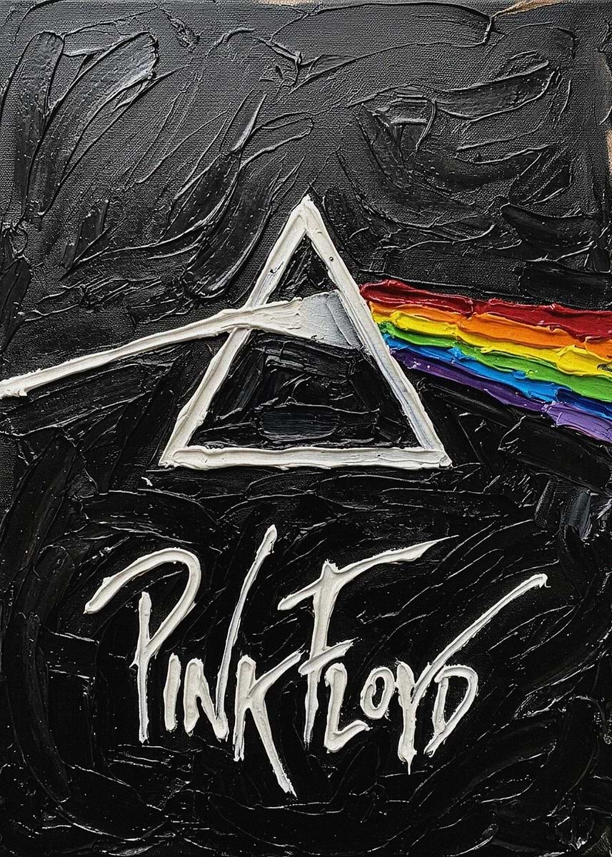 'Pink Floyd Dark Side of the Moon Painting' Poster, picture, metal ...