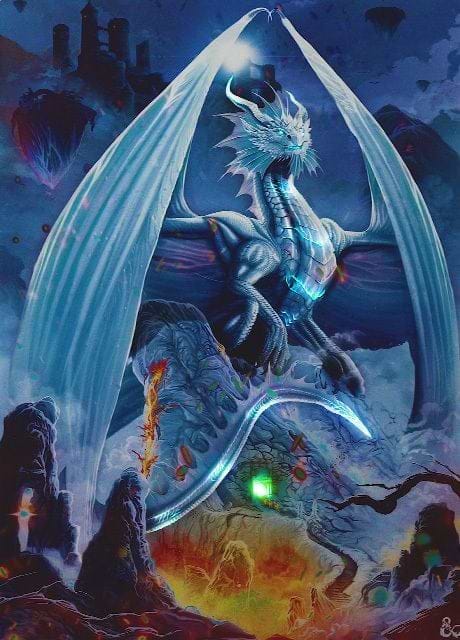 The Dragon God Bahamut Lumino Poster | Displate
