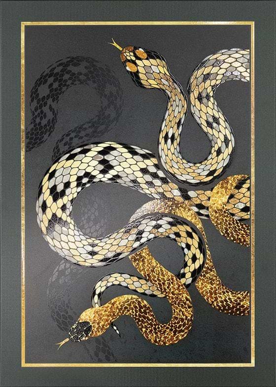Golden Tangle metal poster - Limited Edition | Displate