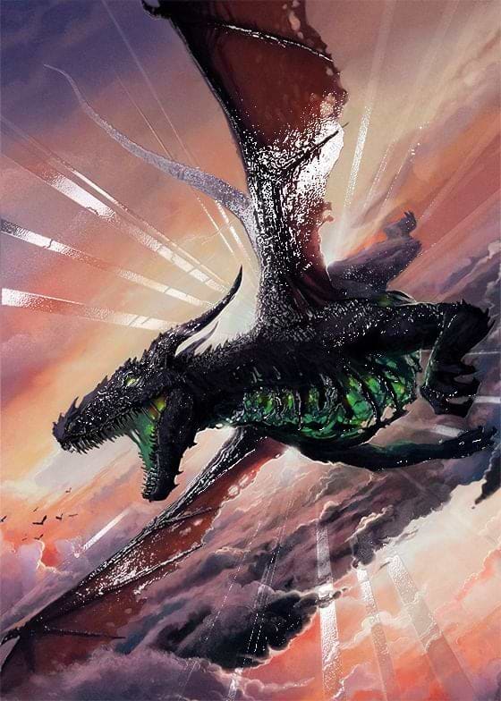 Chromatic Dragon metal poster - Limited Edition | Displate