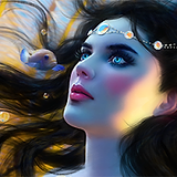 'Blue Essentia' Poster, picture, metal print, paint by Tanya Varga ...